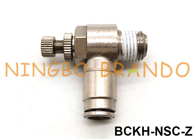 Brass Push In Pneumatic Air Flow Speed Control Valve Fitting M5 M6 1/8 ...
