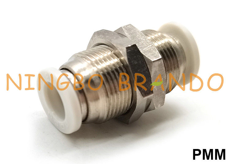 PMM Bulkhead Union Push In Tube Pneumatic Hose Fitting M5 M6 M12 M14 ...
