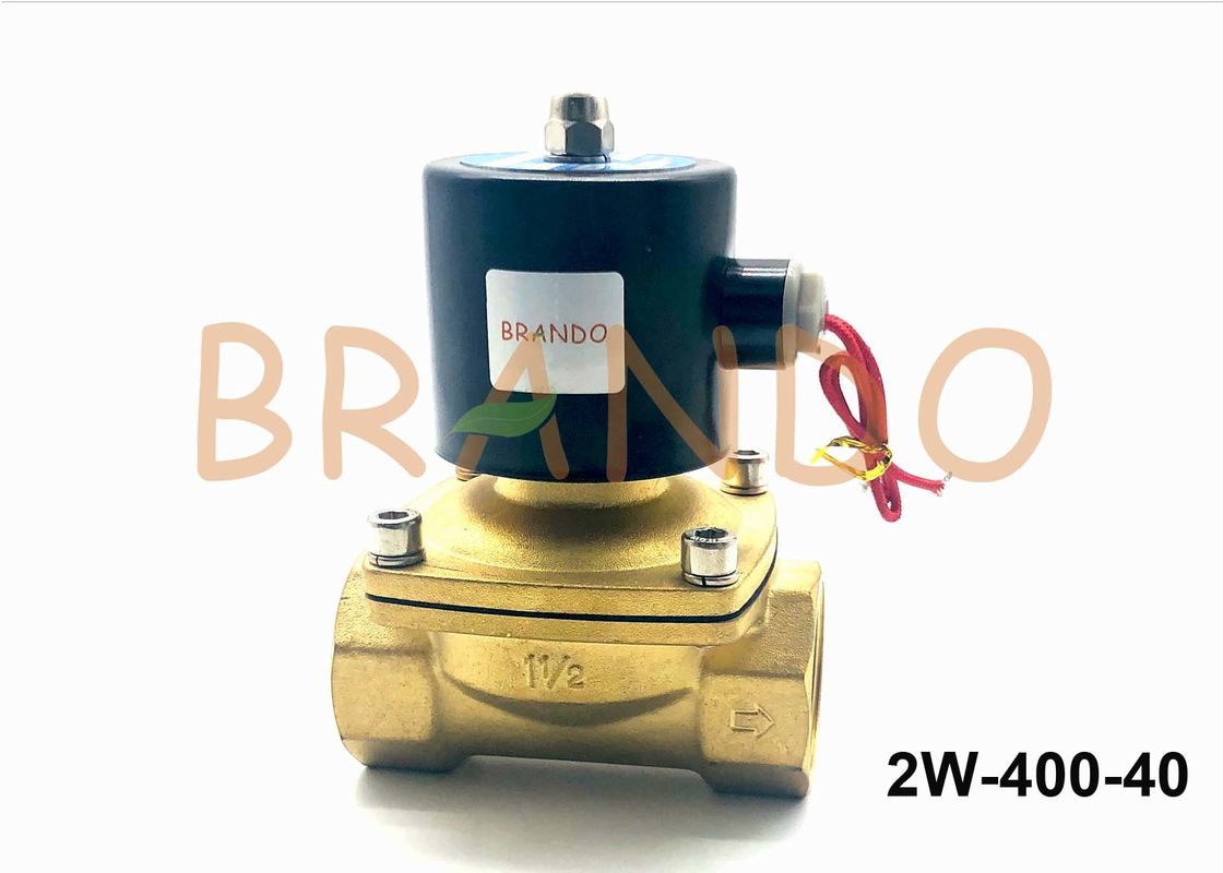 DC 24V Water Pneumatic Solenoid Valve 2W-400-40 1 1/2 Normally Close