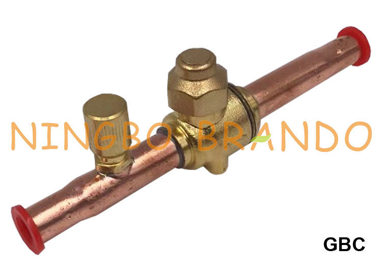 GBC Danfoss Type Refrigeration Shut-off Ball Valve With Access Port