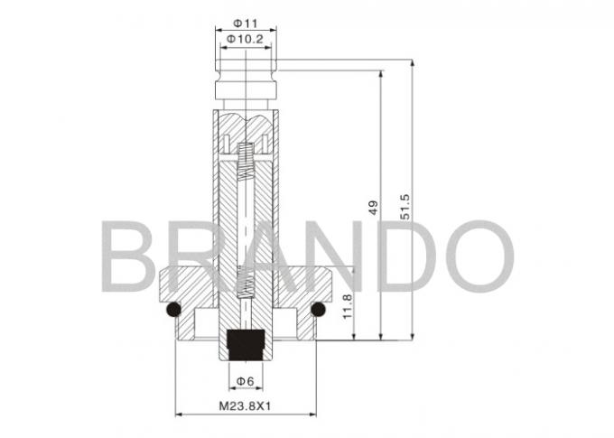 ASCO SCG353A044 Pulse Valve Stem Stainless Steel 304 430FR BAPC211037301
