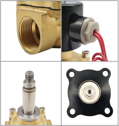 UW-20 2W200-20 3/4" NBR Diaphragm Uni-D Type Water Air Oil Solenoid ...