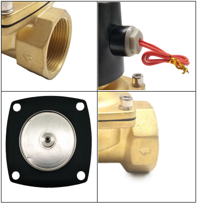 2W350-35 UW-35 1 1/4" UNI-D Type Brass Body NBR Diaphragm Normally ...