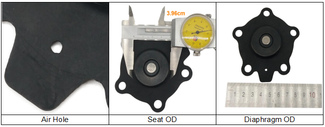 Goyen Type K2000 M1204B RCA20 Buna Diaphragm Kit For 3/4" CA/RCA20T CA ...