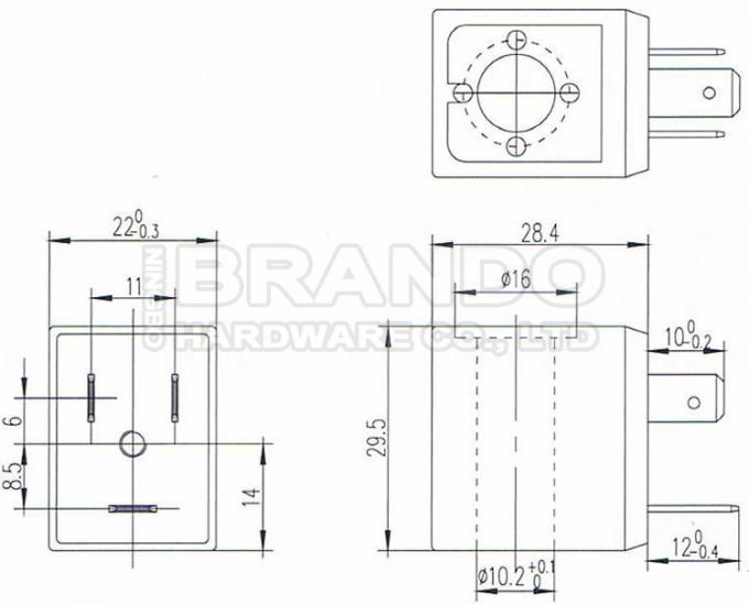 10mm Hole DG210 Class H Pneumatic Solenoid Valve Coil 24VDC 110VAC 220AC