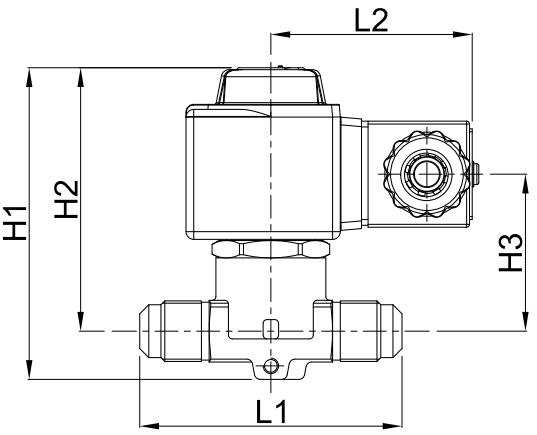 Castel Type 1098/7 Refrigeration Solenoid Valve 7/8 Inch 220V AC