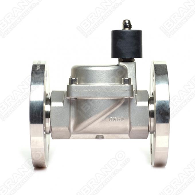 2'' Piston Pilot-Operated Solenoid Valve Stainless Steel 24VDC 220VAC
