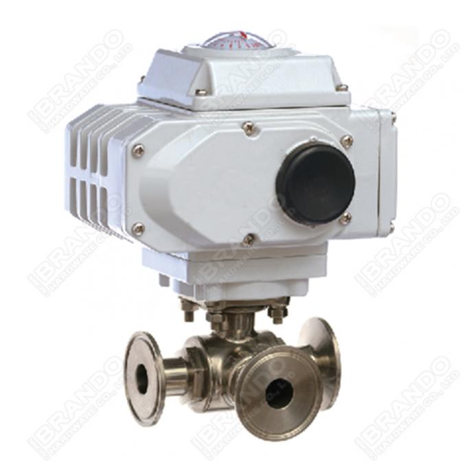 Stainless Steel Electric Actuator Threaded Ball Valve 24VDC 220VAC