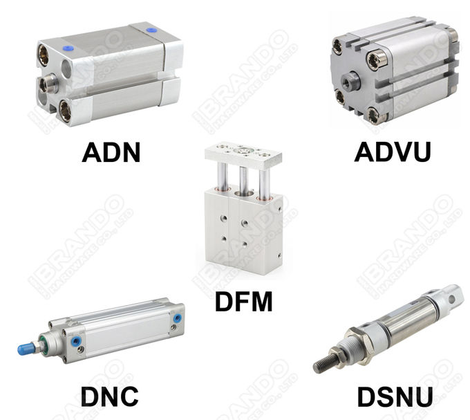 TN Series Twin Rod Pneumatic Cylinder Double Acting Airtac Type