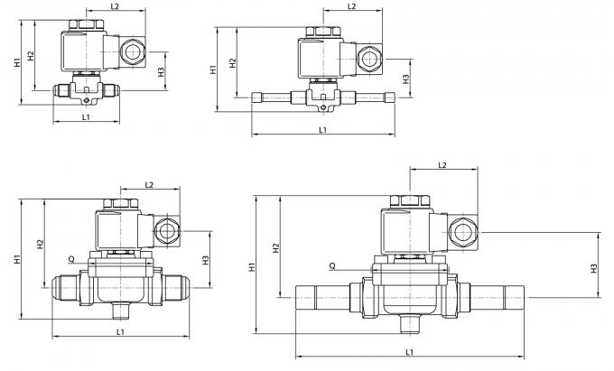1028/2 Castel Type 1/4'' Refrigeration Solenoid Valve HM2 220V 230V