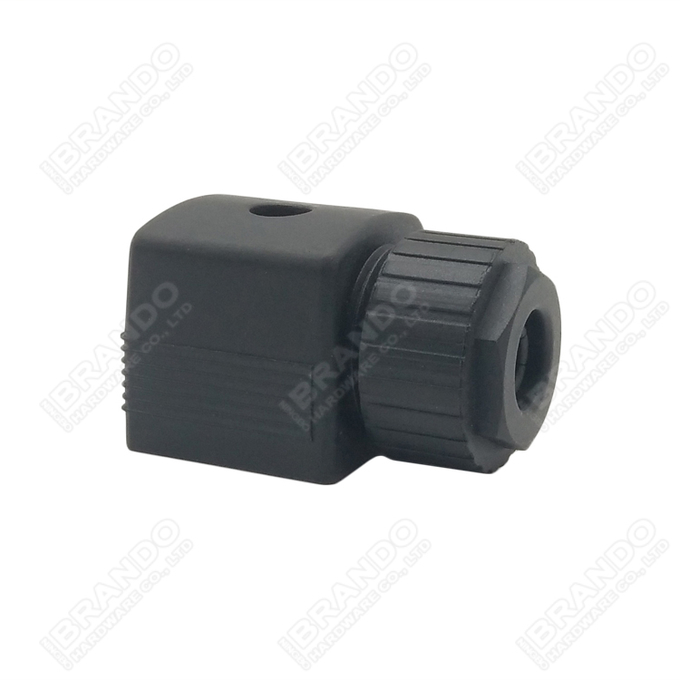 DIN43650A Waterproof IP67 Molded Cable Solenoid Valve Coil Connector With LED