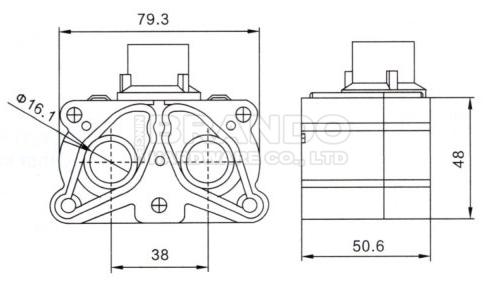 Wabco Type Solenoid Coil For Truck 24VDC 4422302221 4422312221 4422325221