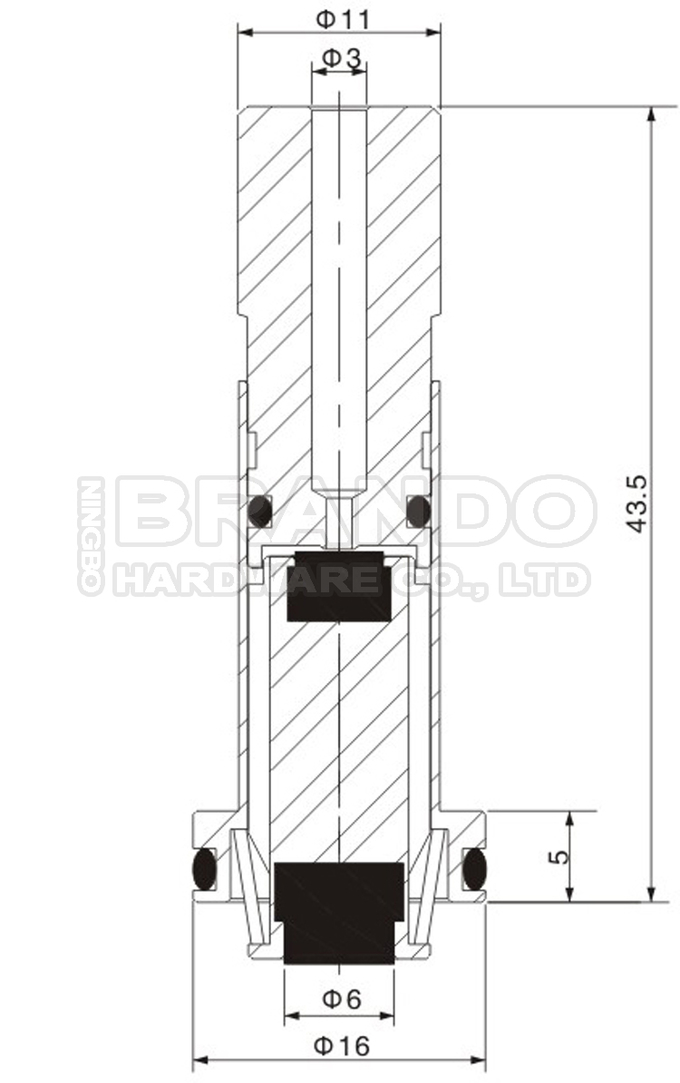 Truck Solenoid Armature Plunger Tube For Wabco 4420012221 4420034221