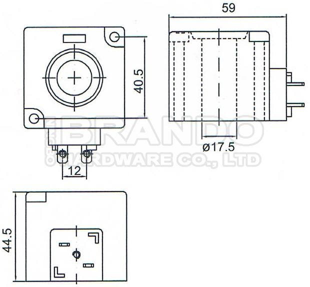 K23D Pilot Solenoid Valve Coil K23D-3 K23D-3T 24VDC 220VAC 12W 22VA