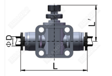 NSF Push On One Way Quick Connect Air Speed Pneumatic Flow Control Fitting
