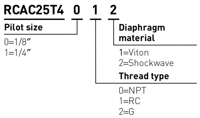 1'' RCAC25T4 Goyen Type Pulse Jet Valve RCAC25T4002 RCAC25T4012 RCAC25T4022