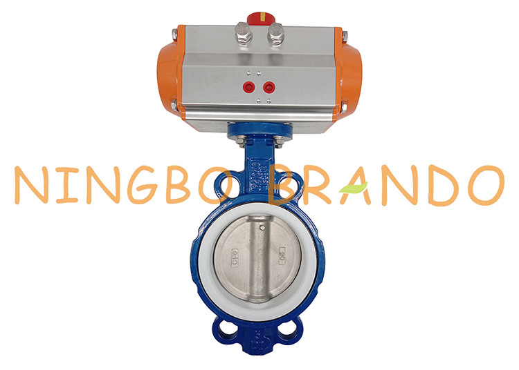 Throttle DN125 Butterfly Valve With AT100D Pneumatic Actuator