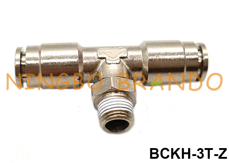 Brass Push On Pipe Union Male Branch Tee Pneumatic Hose Fitting 1/8'' 1 ...