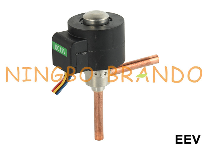 EEV EXV Electronic Expansion Valve For Air Conditioning With 5 Wire Coil