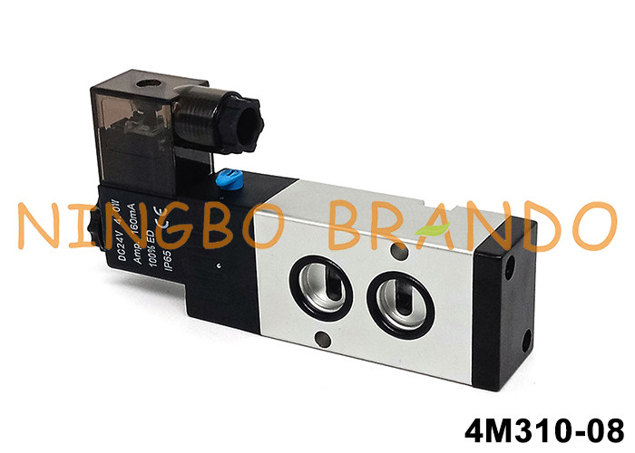 Airtac Type 4M310-08 Namur Pilot Solenoid Valve 5/2 Way 24V 220V
