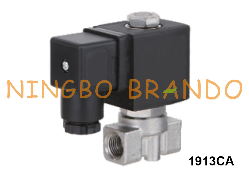 1/8'' 1/4'' 3/8'' 2 Way NC Stainless Steel Electric Solenoid Valve 24V 220V