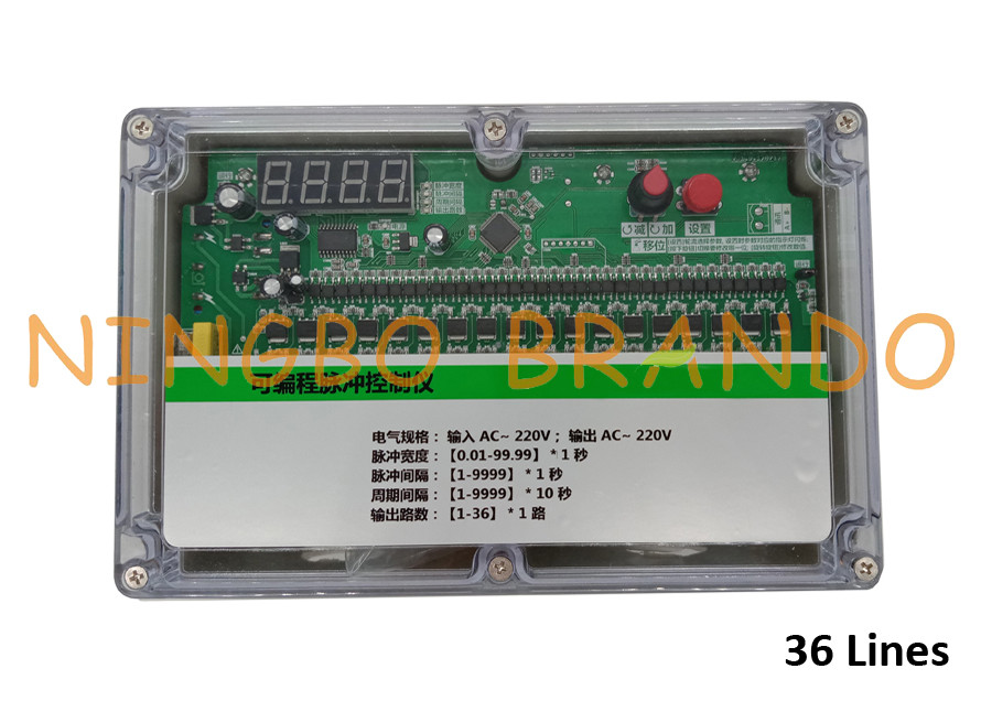 36 Lines Pulse Jet Valve Sequence Timer Controller For Baghouse